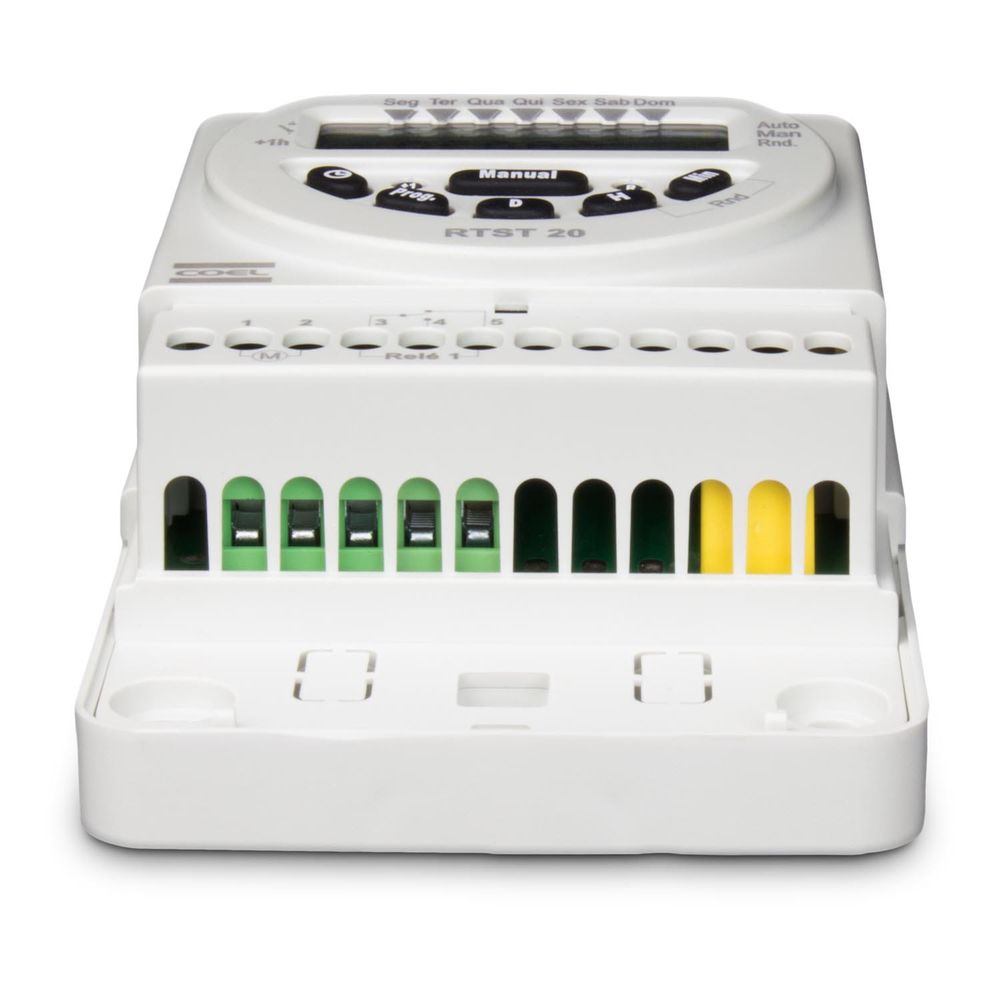 RELE TIMER TIMER 24H 100 A 240V RTST-20HR 15M DIGITAL - COEL - eletrotrafo