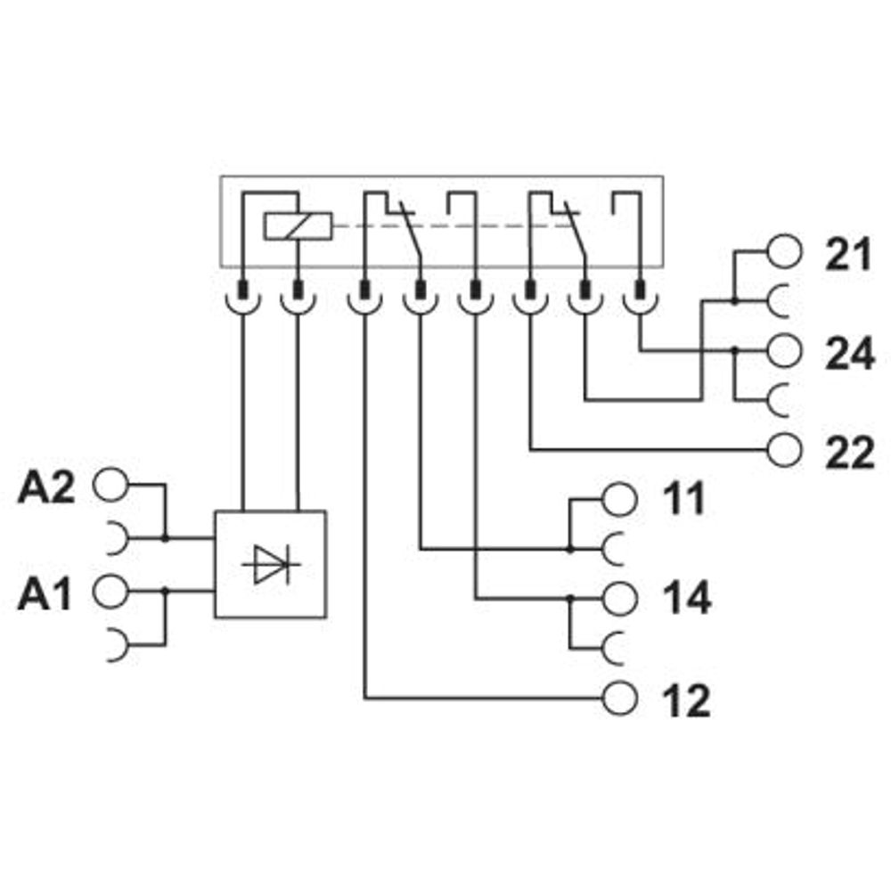 Rele 24VDC PLC-RSC-24DC/21-21 2967060 - Phoenix Contact